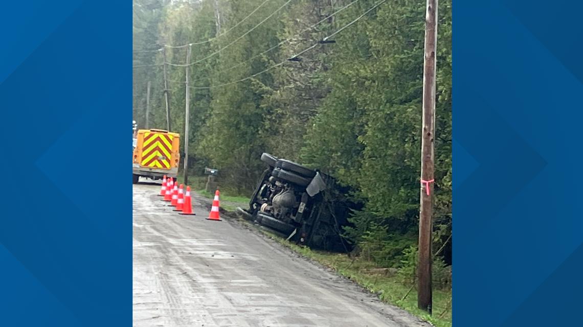 Crews temporarily cut power in response to dump truck rollover in Dover ...