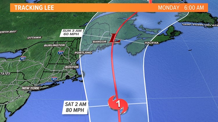Hurricane Lee: Path tracker as it nears New England | newscentermaine.com