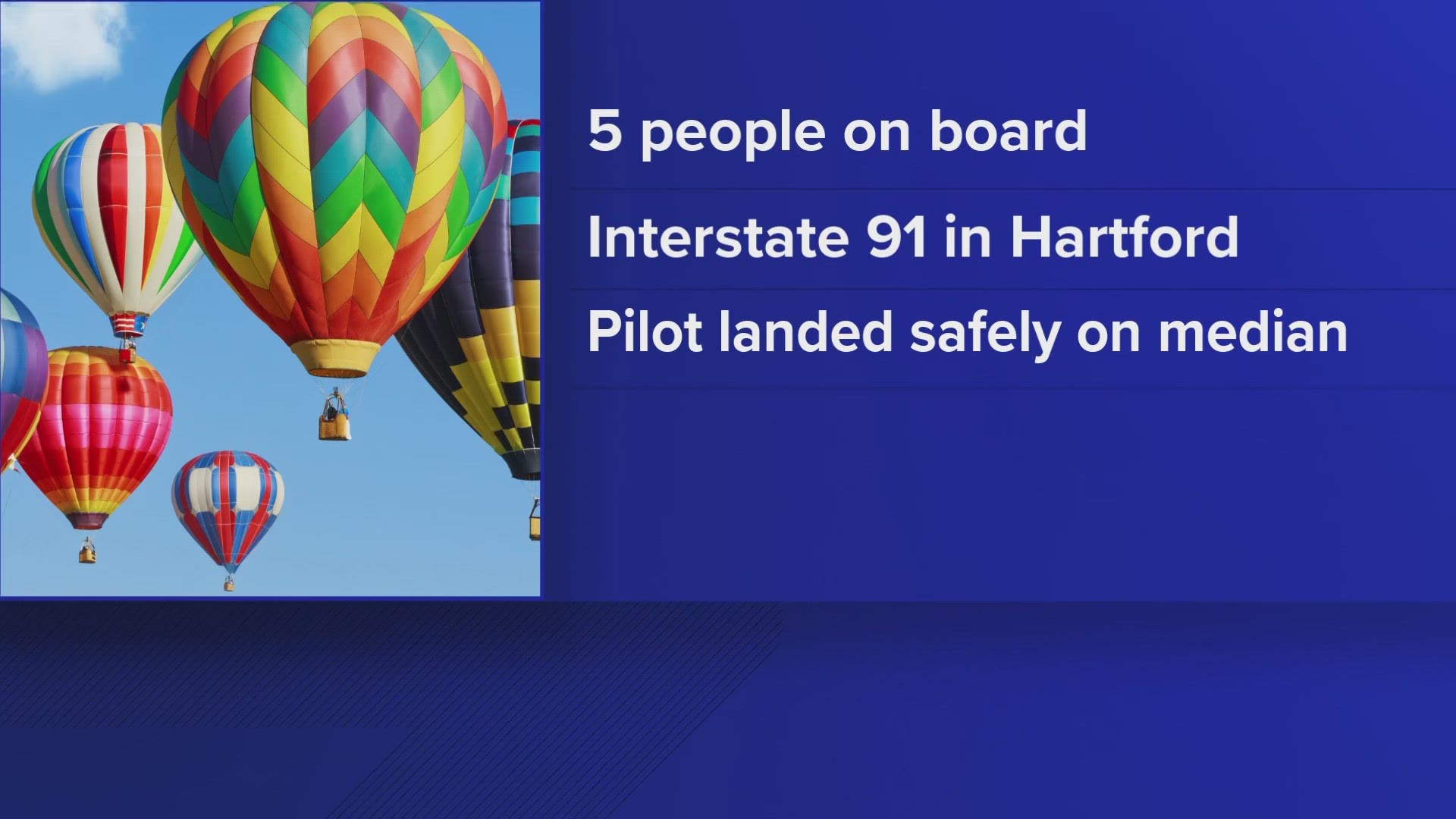Hot air balloon in Vermont lands on highway median | newscentermaine.com