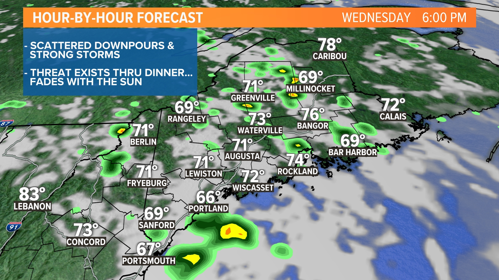 Maine weather forecast: Storms possible on Wednesday, June 5 ...