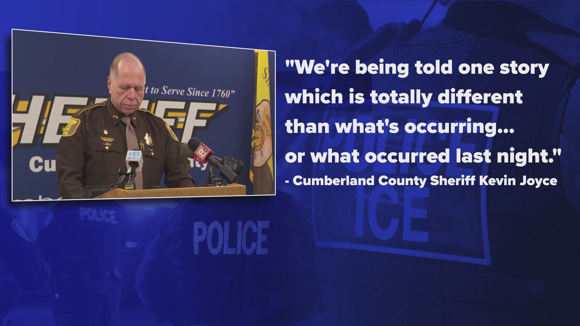 Cumberland County Sheriff Kevin Joyce responds to ICE arrests in Maine ...
