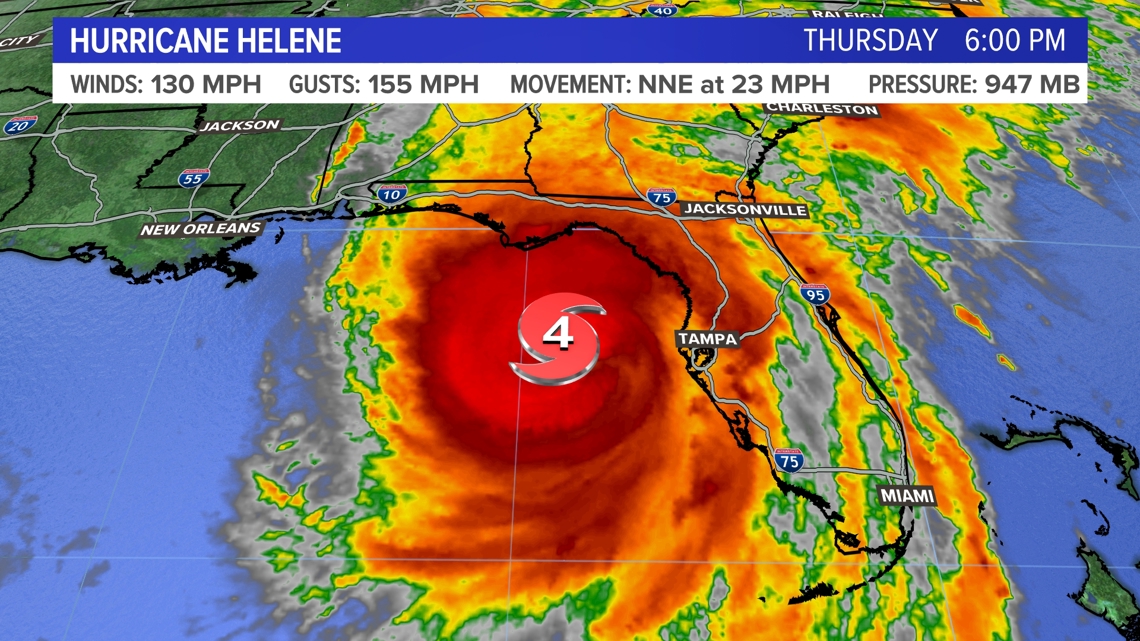 Hurricane Helene strengthening in Gulf of Mexico | newscentermaine.com
