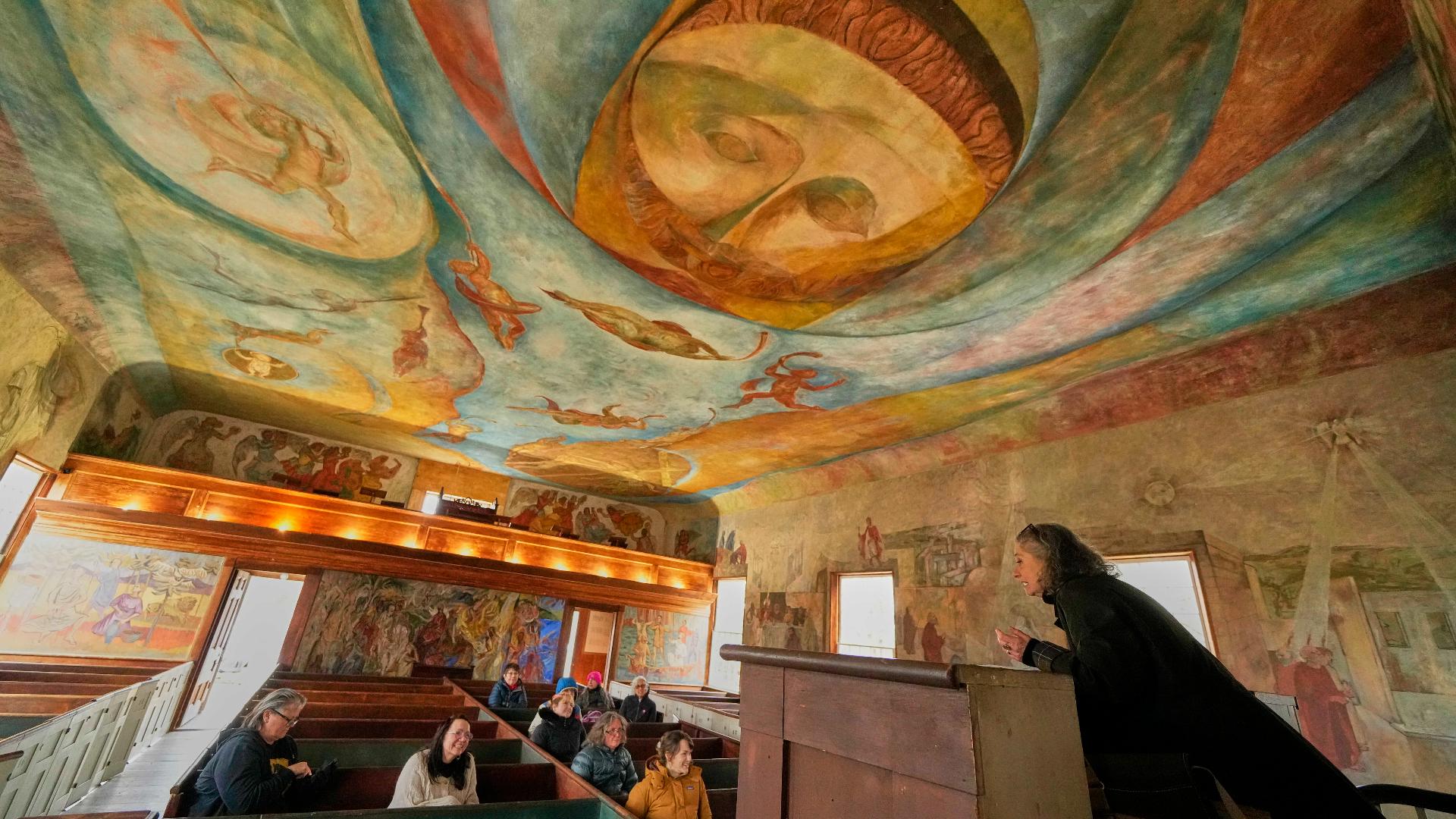 Discover the 'Sistine Chapel of Maine' at South Solon Meeting House ...