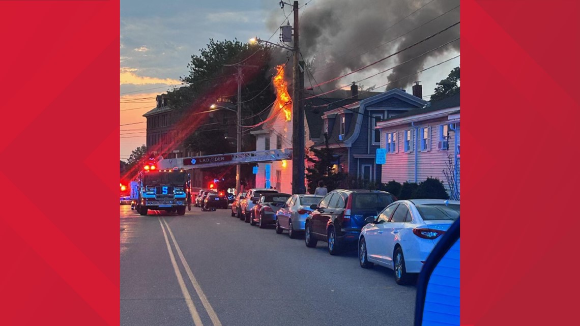 Fire at Bramhall Street apartment building in Portland ...