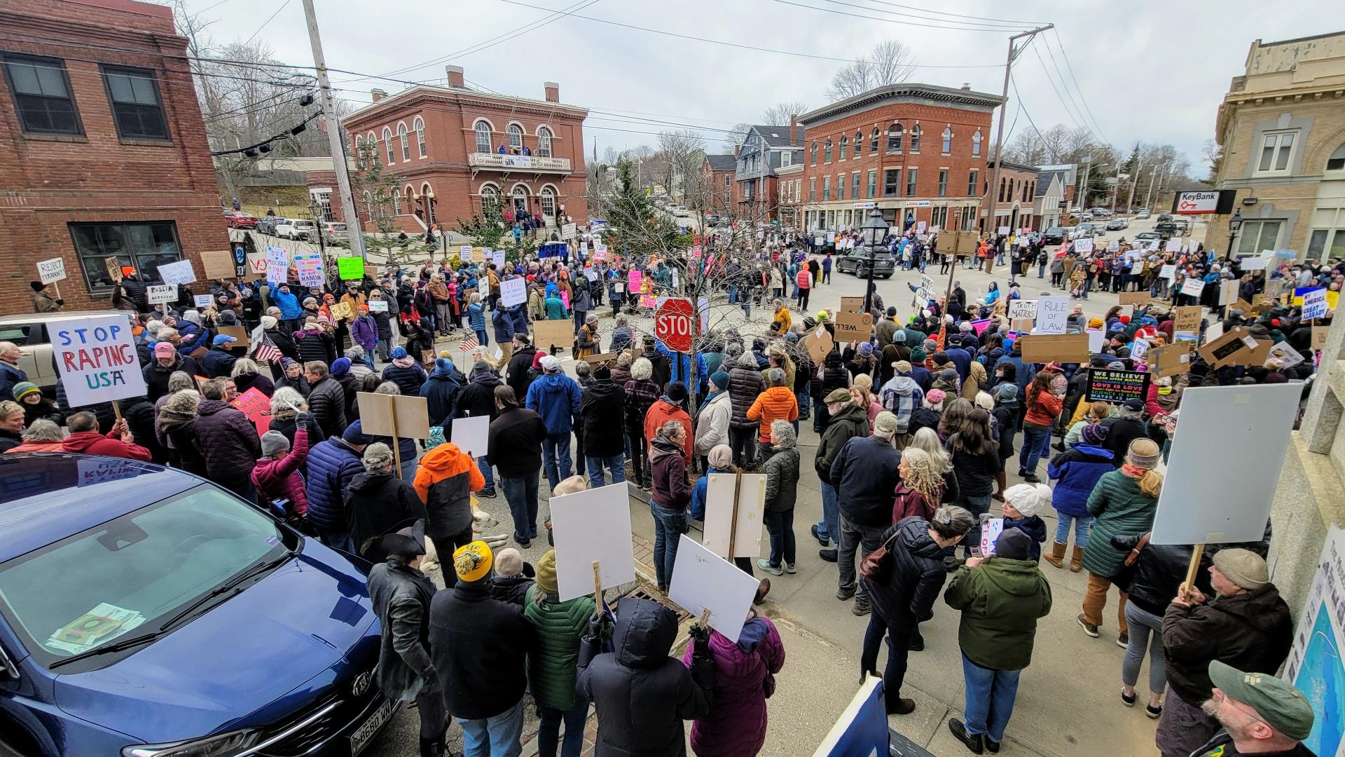 Hands Off: Maine protests target Trump and Musk amid nationwide rallies ...