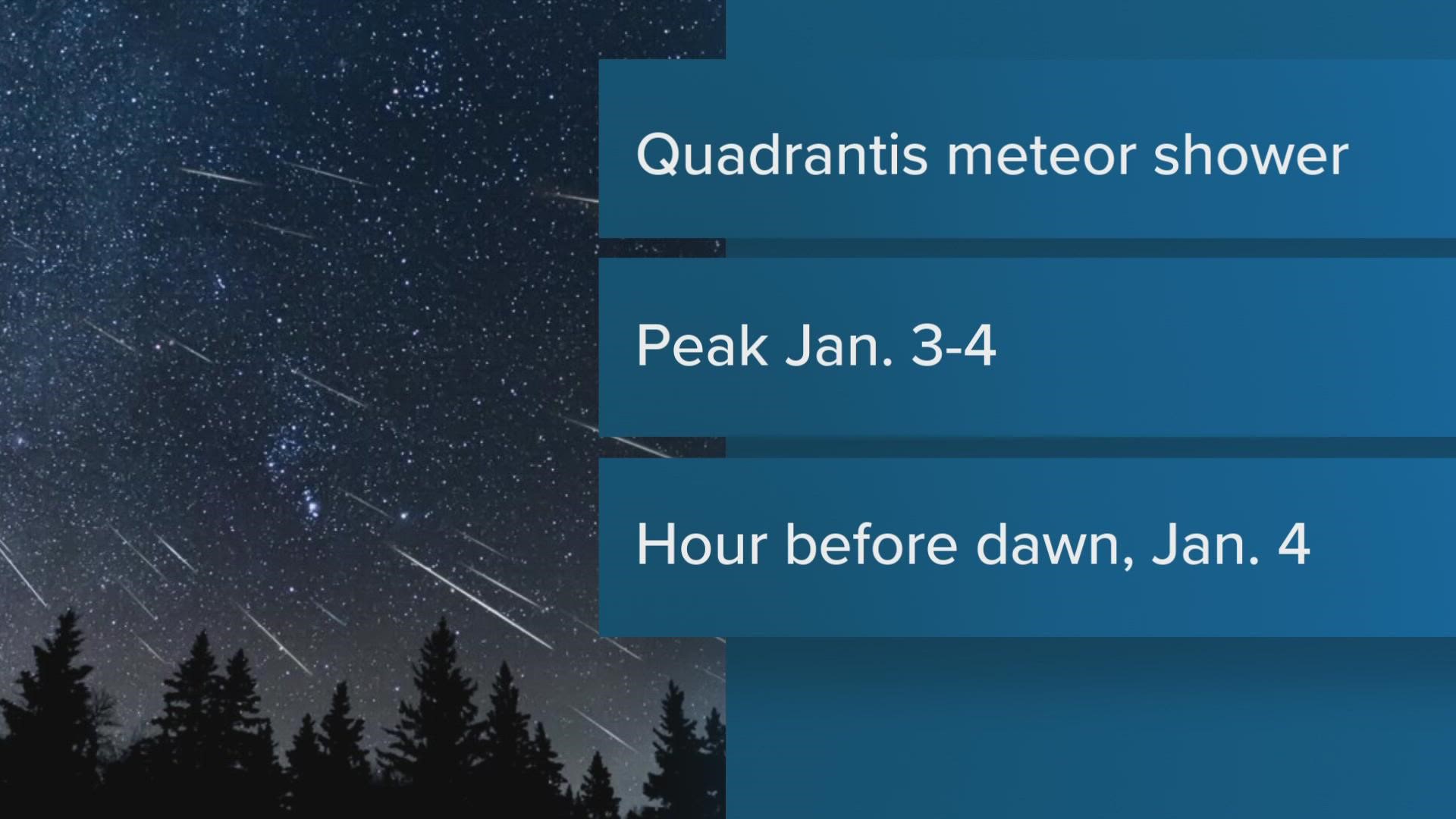 Quadrantis meteor shower could produce up to 80 meteors per hour ...