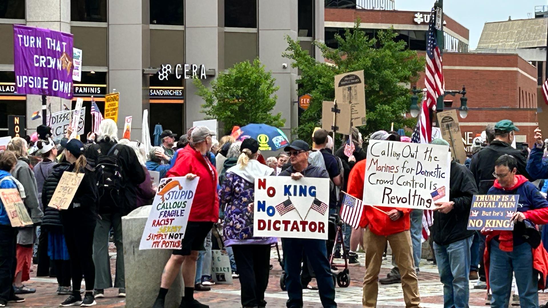 WATCH: No Kings rallies in Portland among nationwide demonstrations ...