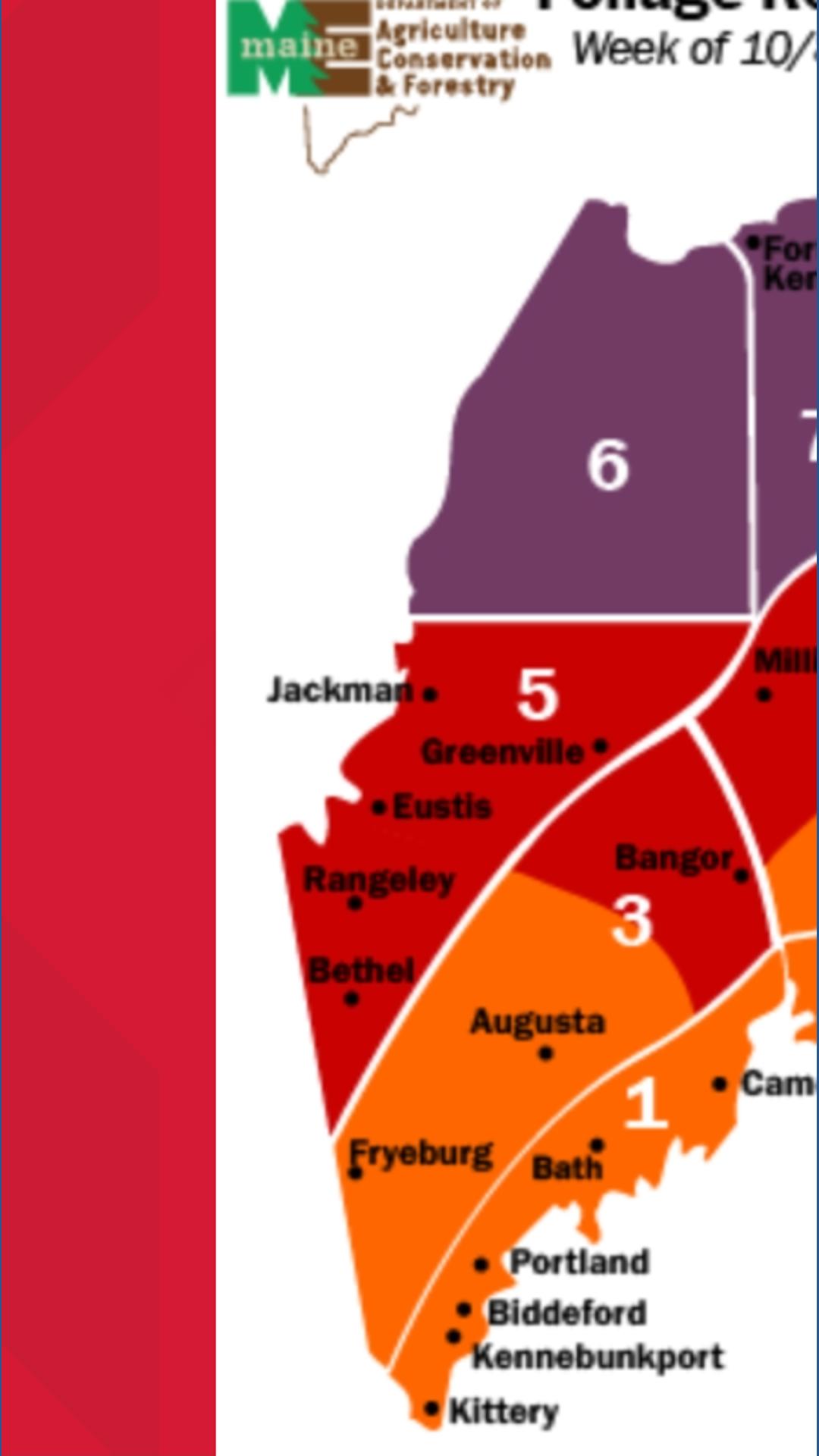 Maine foliage map: Fall colors are at or near peak across much of the ...