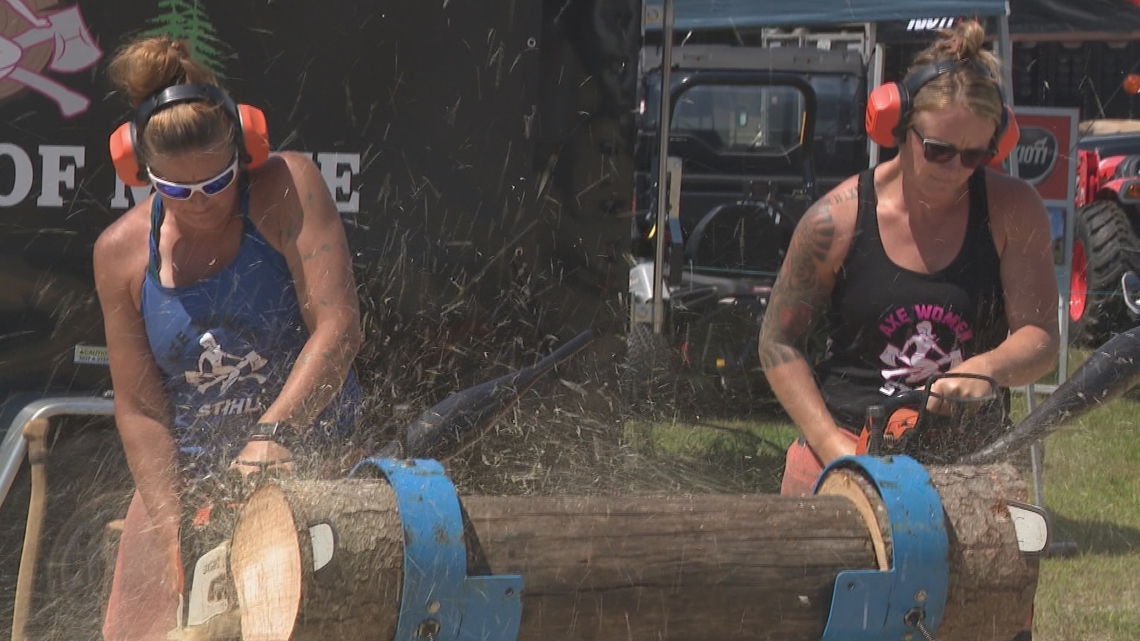Axe Women Loggers of Maine celebrates logging history, heritage ...