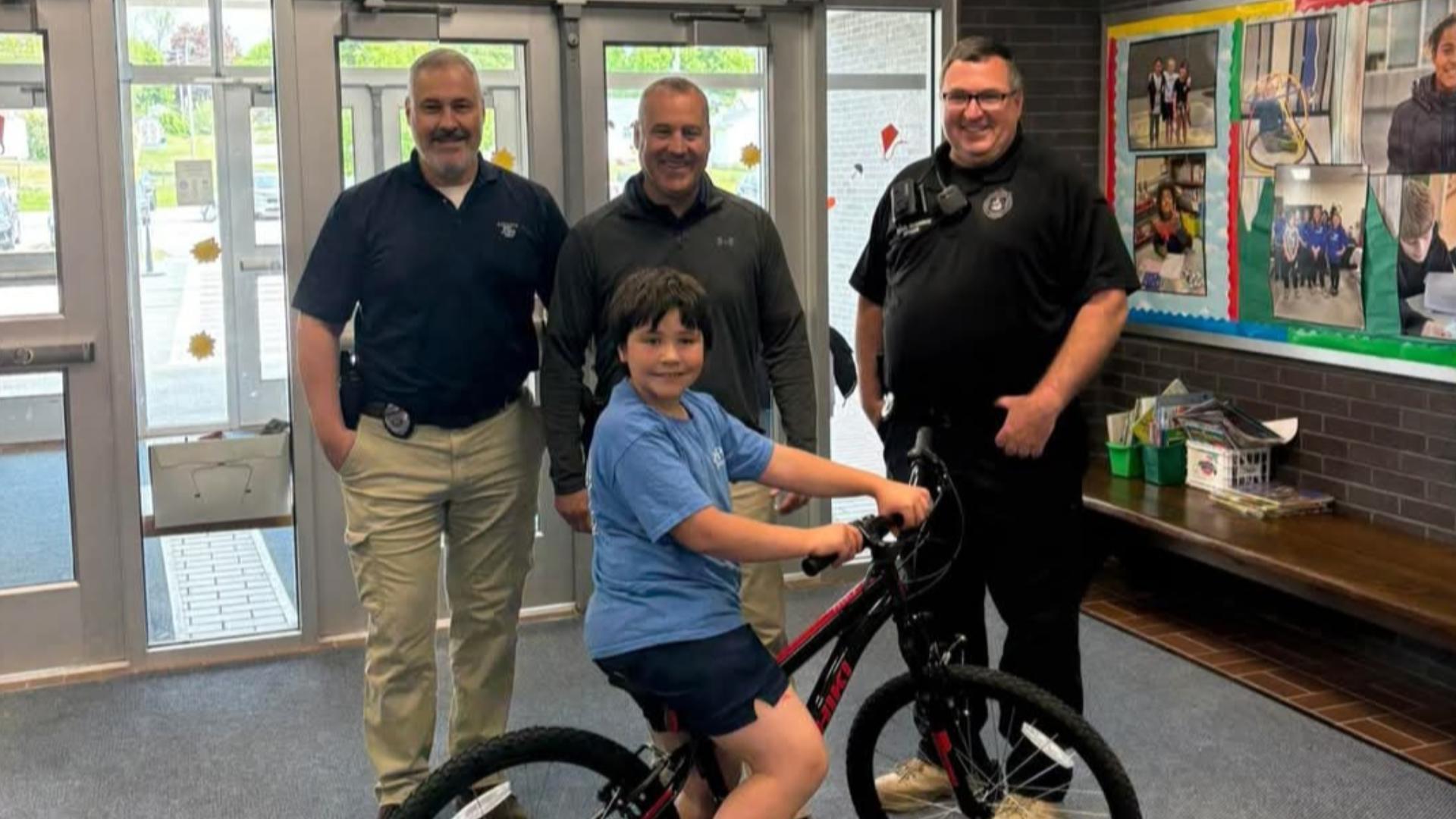 Augusta police, anonymous donor surprise elementary student with new ...