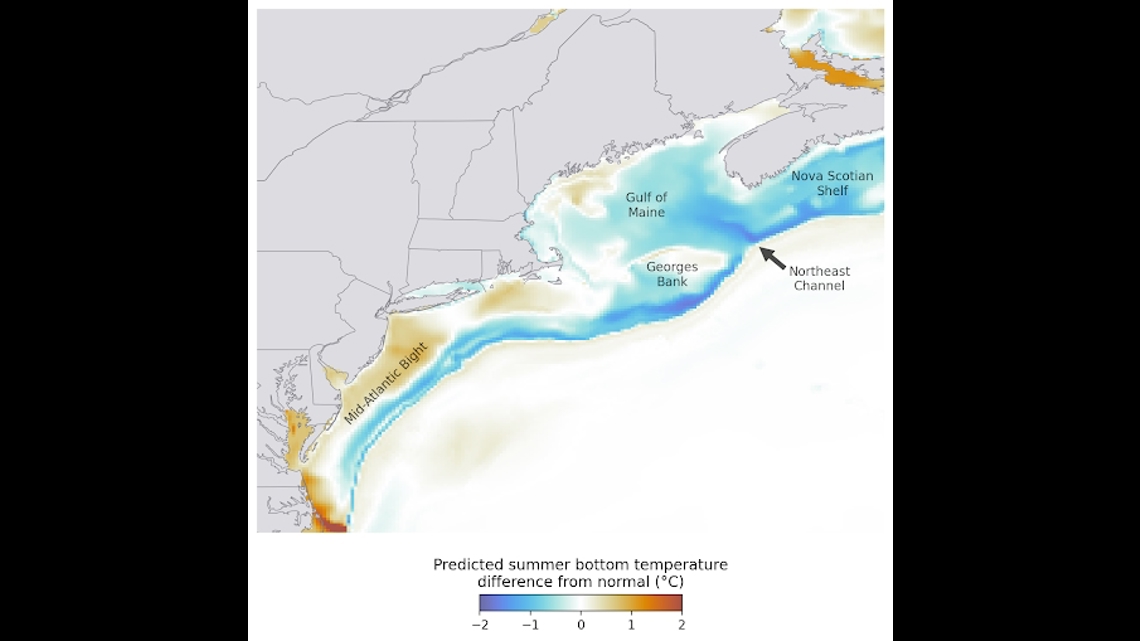 NOAA scientists detect cooling in Gulf of Maine's deep waters ...
