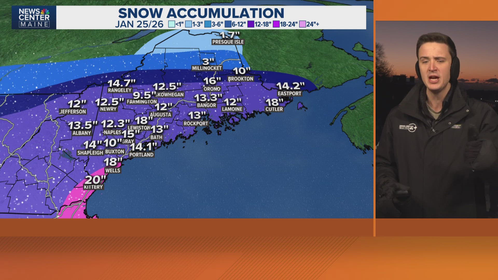 Snowfall totals for Maine, New Hampshire after winter storm ...