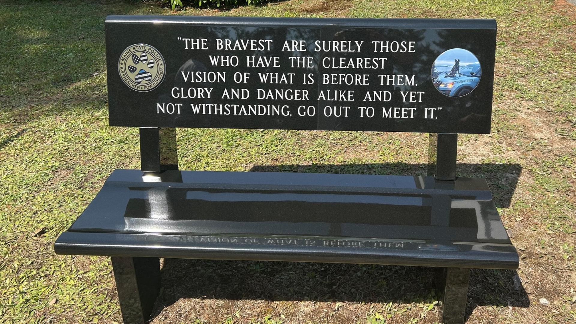 Maine police dog killed in standoff honored | newscentermaine.com