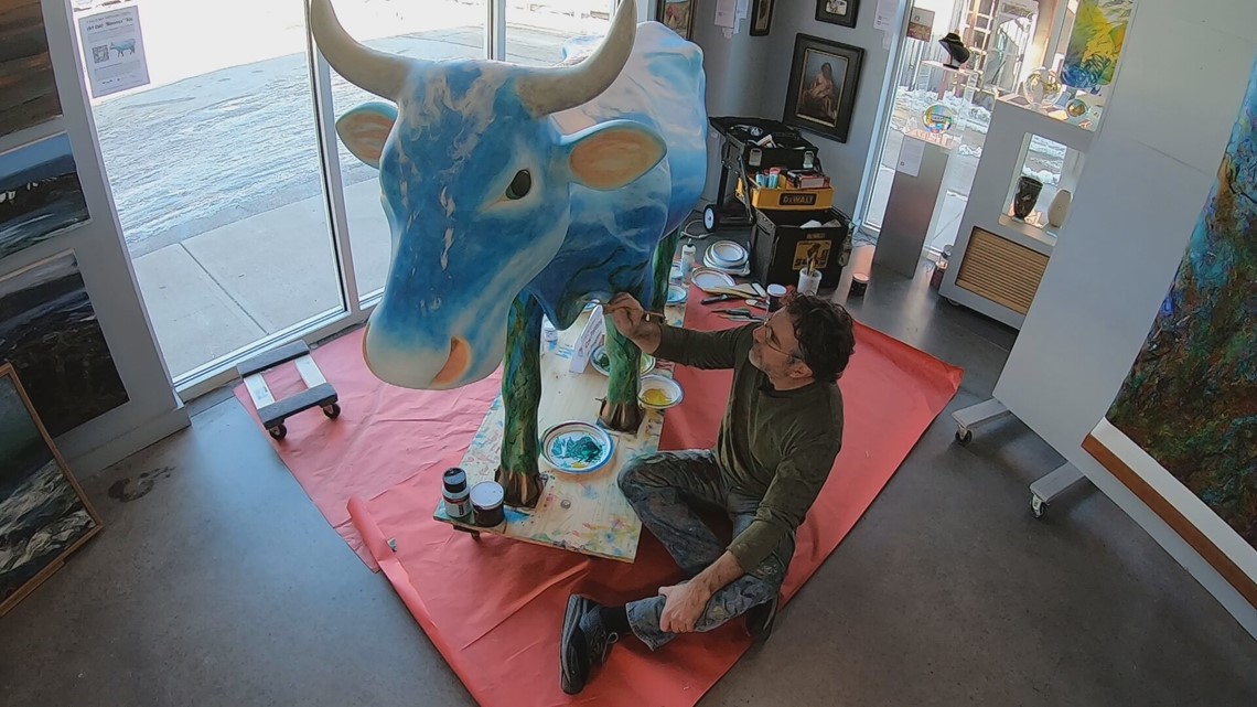 Maine artists' work part of 2023 Cow Parade New England ...