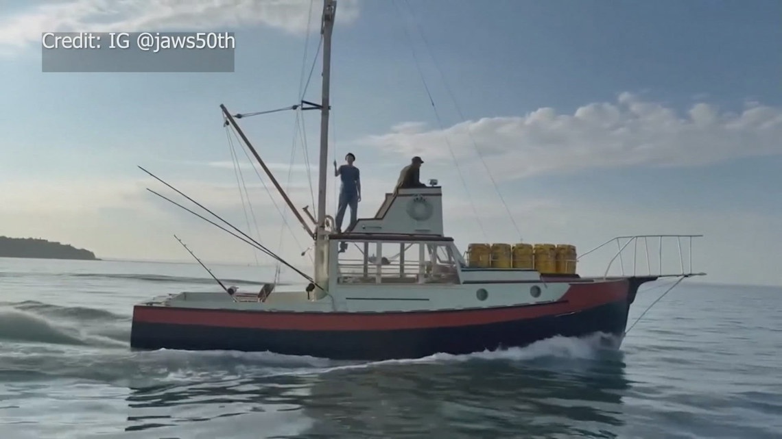 Father and son recreate the boat from Jaws | newscentermaine.com