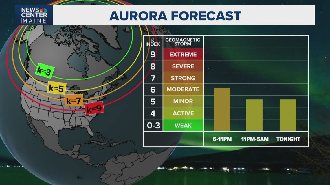 Northern lights may light up the skies in Maine tonight ...