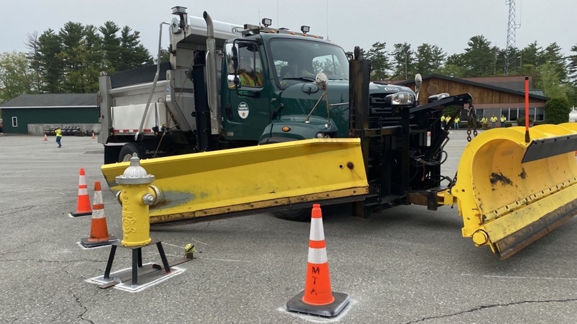 Snowplow drivers take to the snowless roads in rodeo | newscentermaine.com