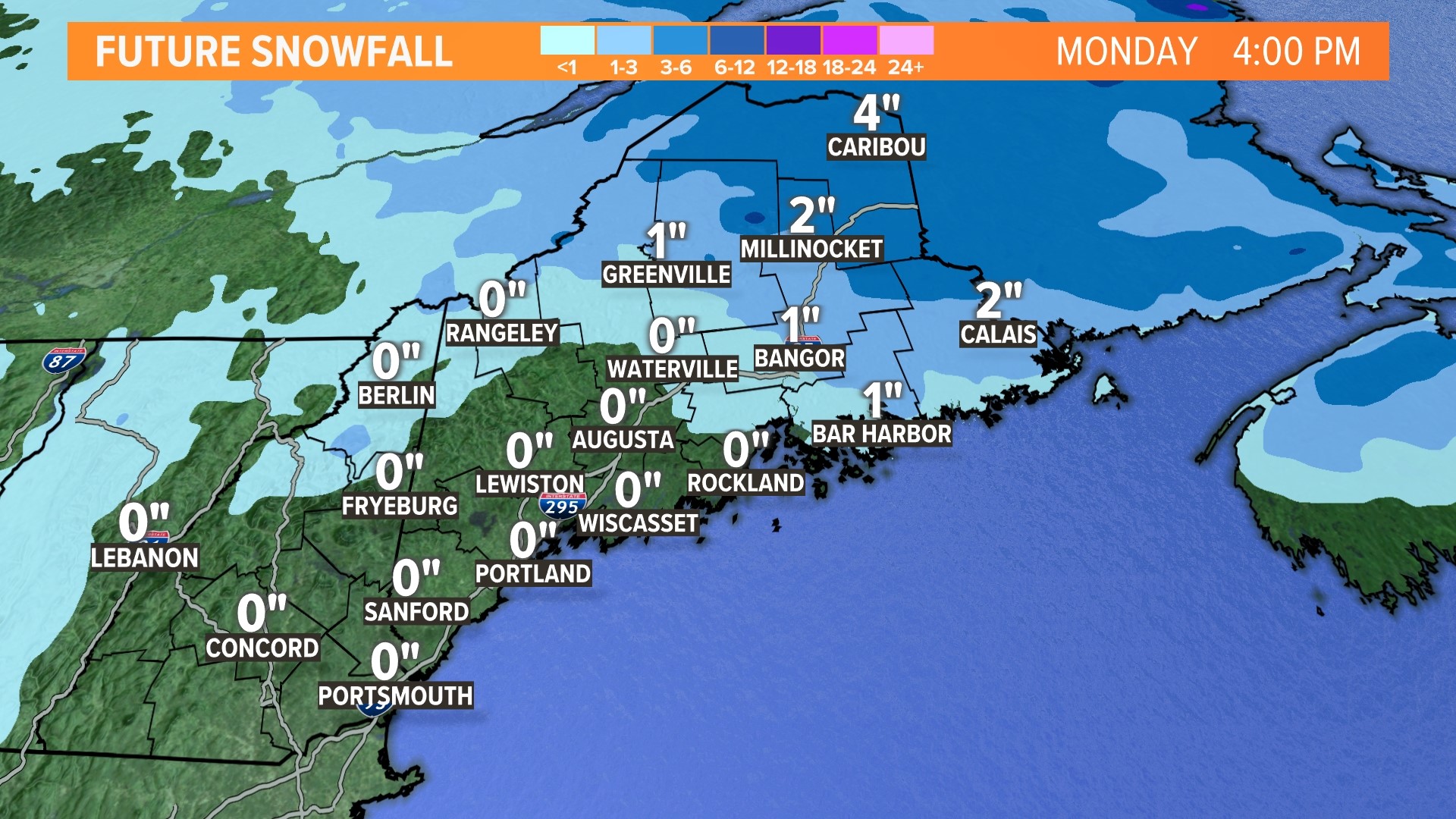 Parts of Maine got more than two feet of snow from the Nor'easter ...