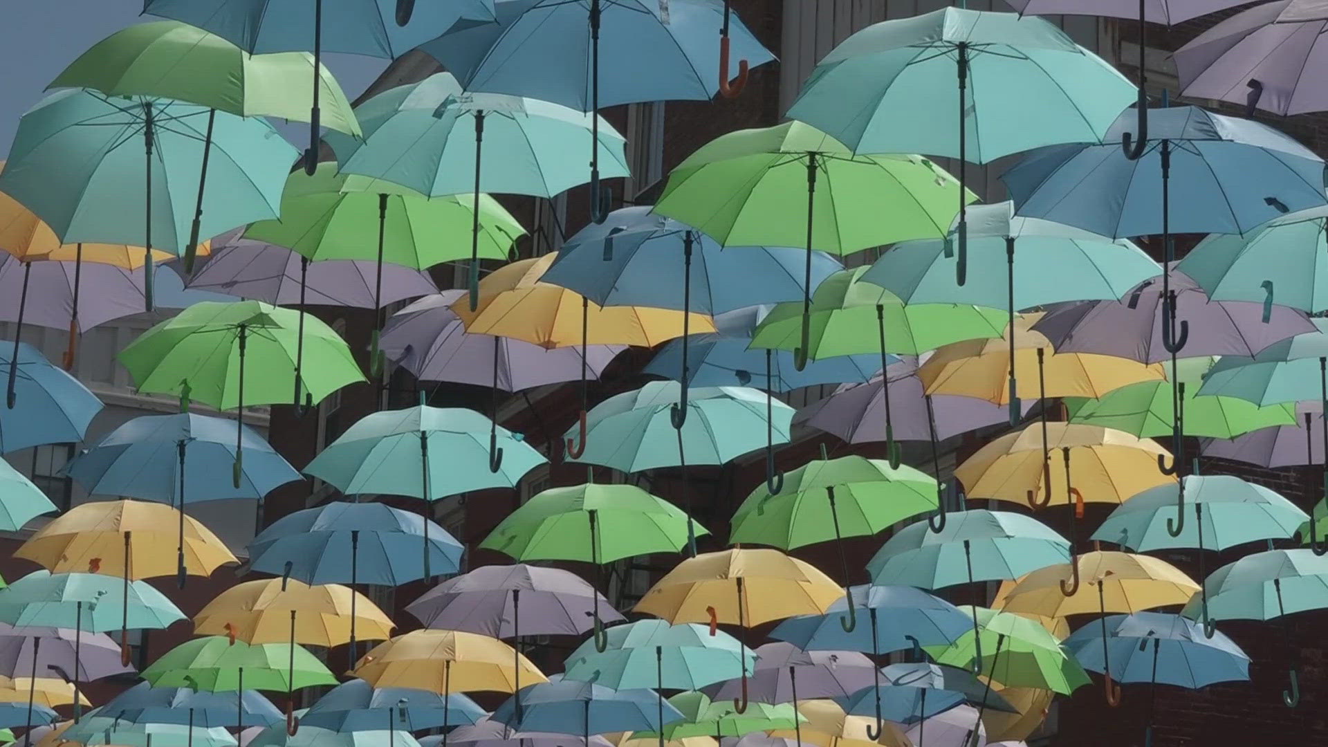 Colorful 'Umbrella Sky Project' returns to Bangor | newscentermaine.com
