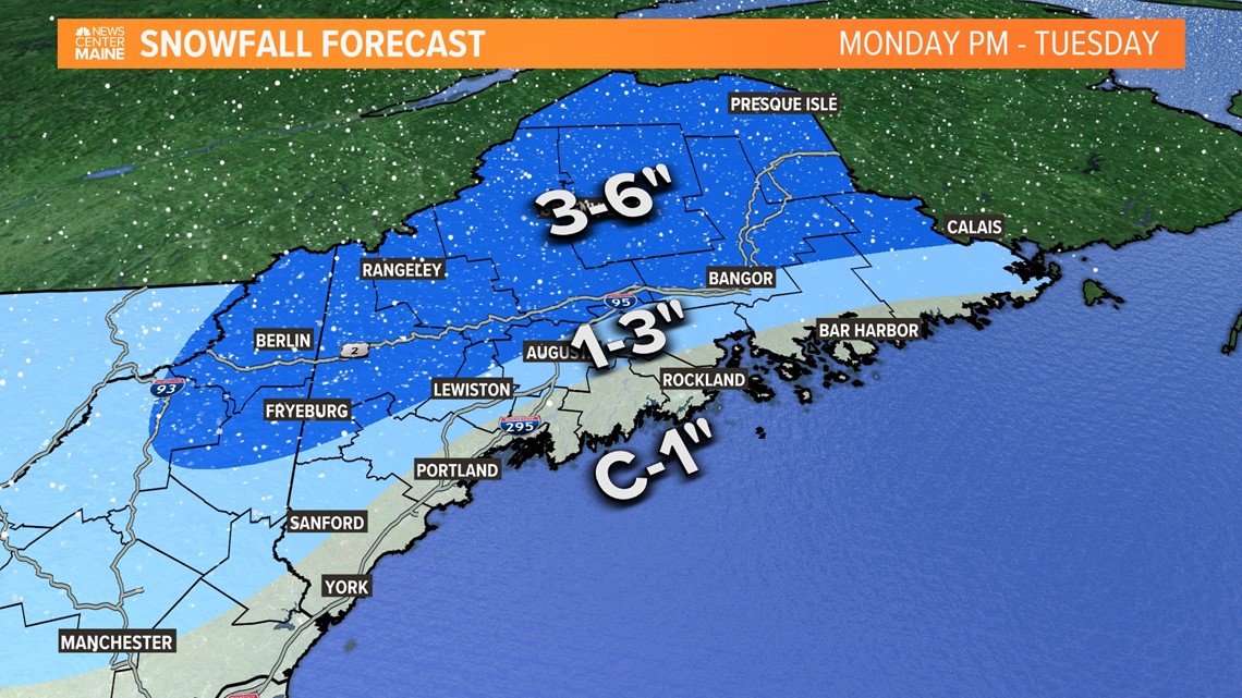 Light snow to start the week off in Maine | newscentermaine.com