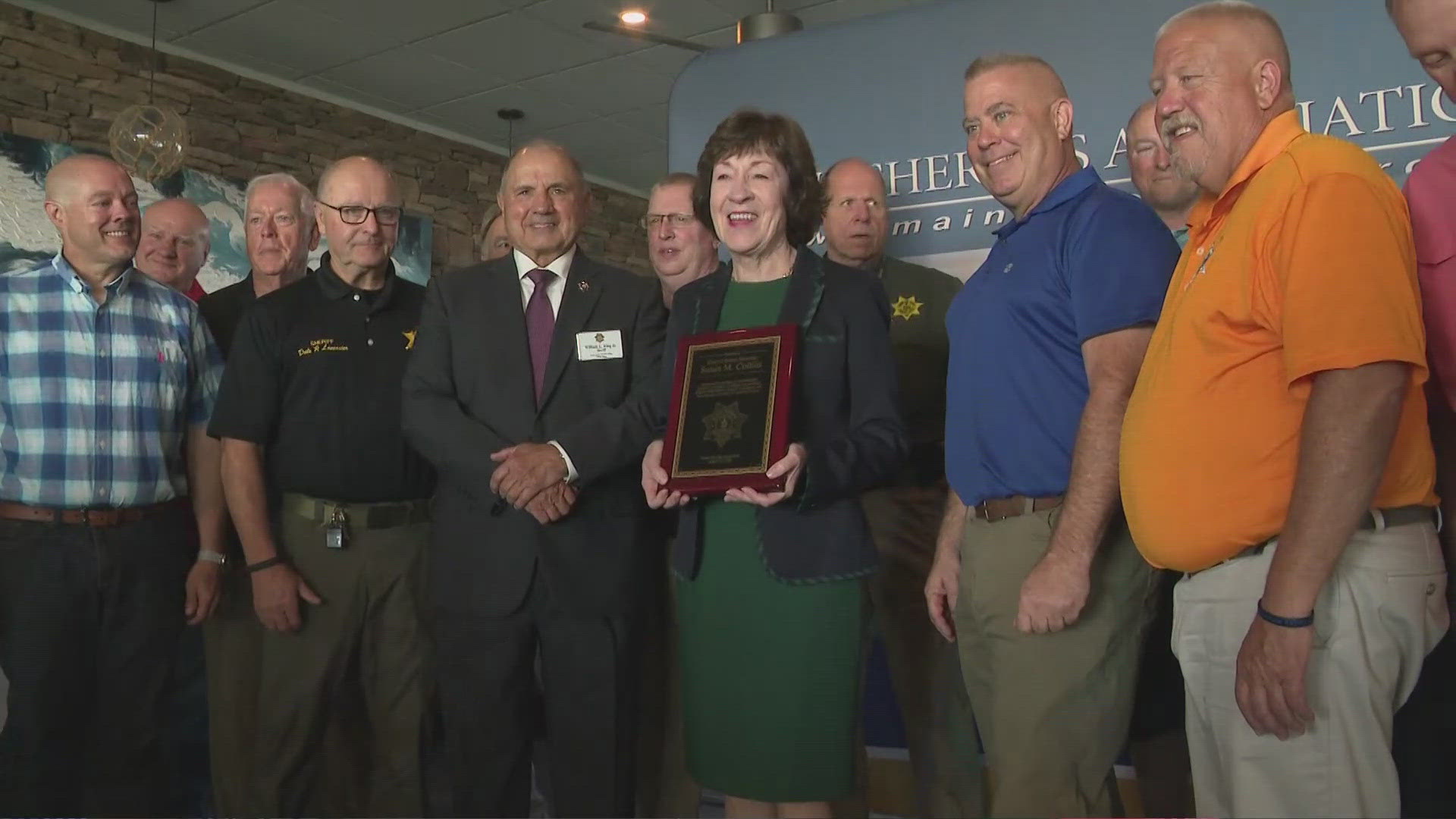 Sen. Collins speaks with members of Maine's law enforcement community ...