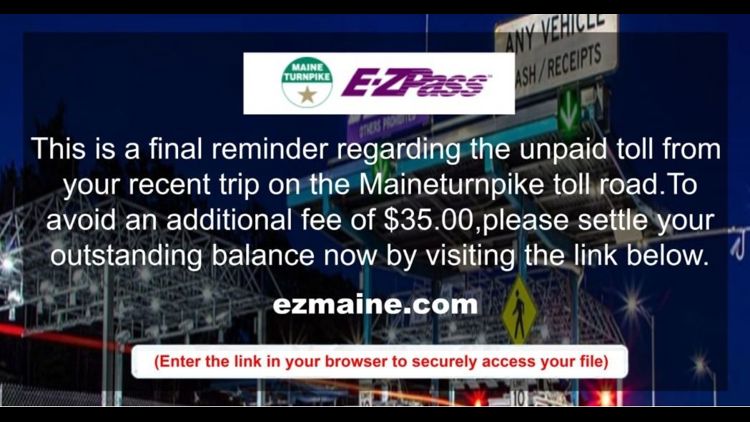 Maine Turnpike Authority warns of E-ZPass scam sent by text | newscentermaine.com