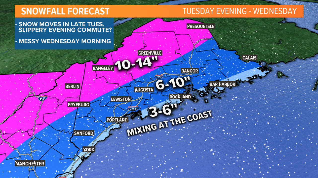 MORE SNOW: Next winter storm on track for midweek | newscentermaine.com