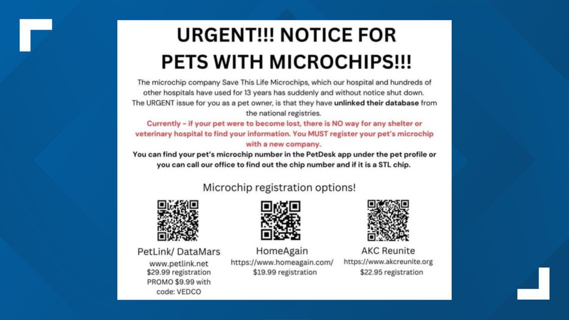 VERIFY | Save This Life pet microchip shutdown details | newscentermaine.com