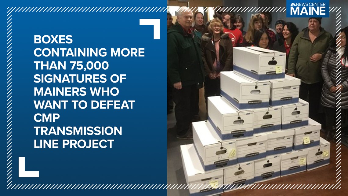 CMP power line corridor petition with more than 75,000 signatures ...