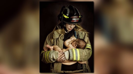 Firefighter uniform nursing photo stirs controversy | newscentermaine.com