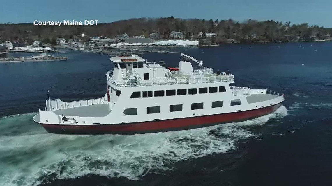 Spectacular launch starts career of new, Maine-built state ferry ...