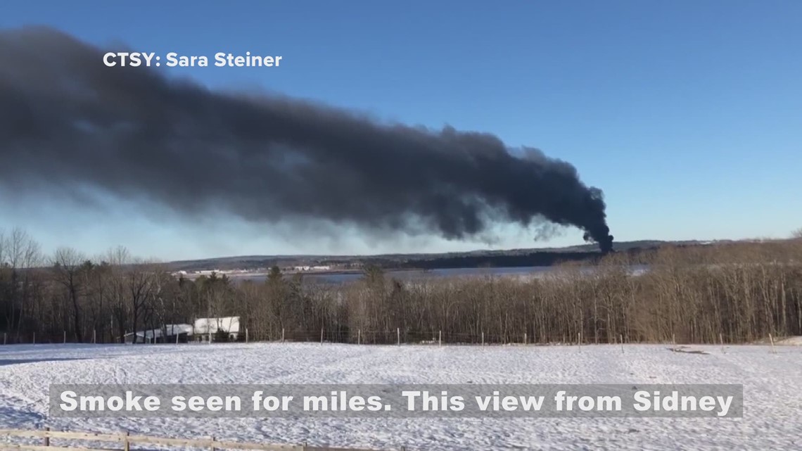 Belgrade fire from Sindey | newscentermaine.com