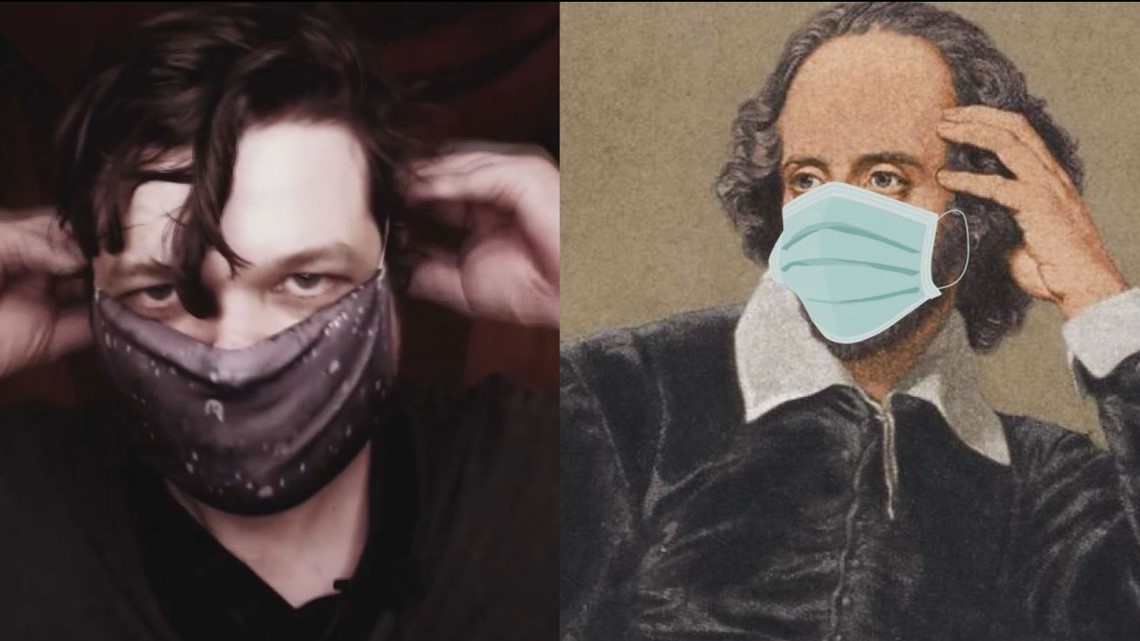 Shakespeare coronavirus, COVID-19 mask video by Maine actor ...