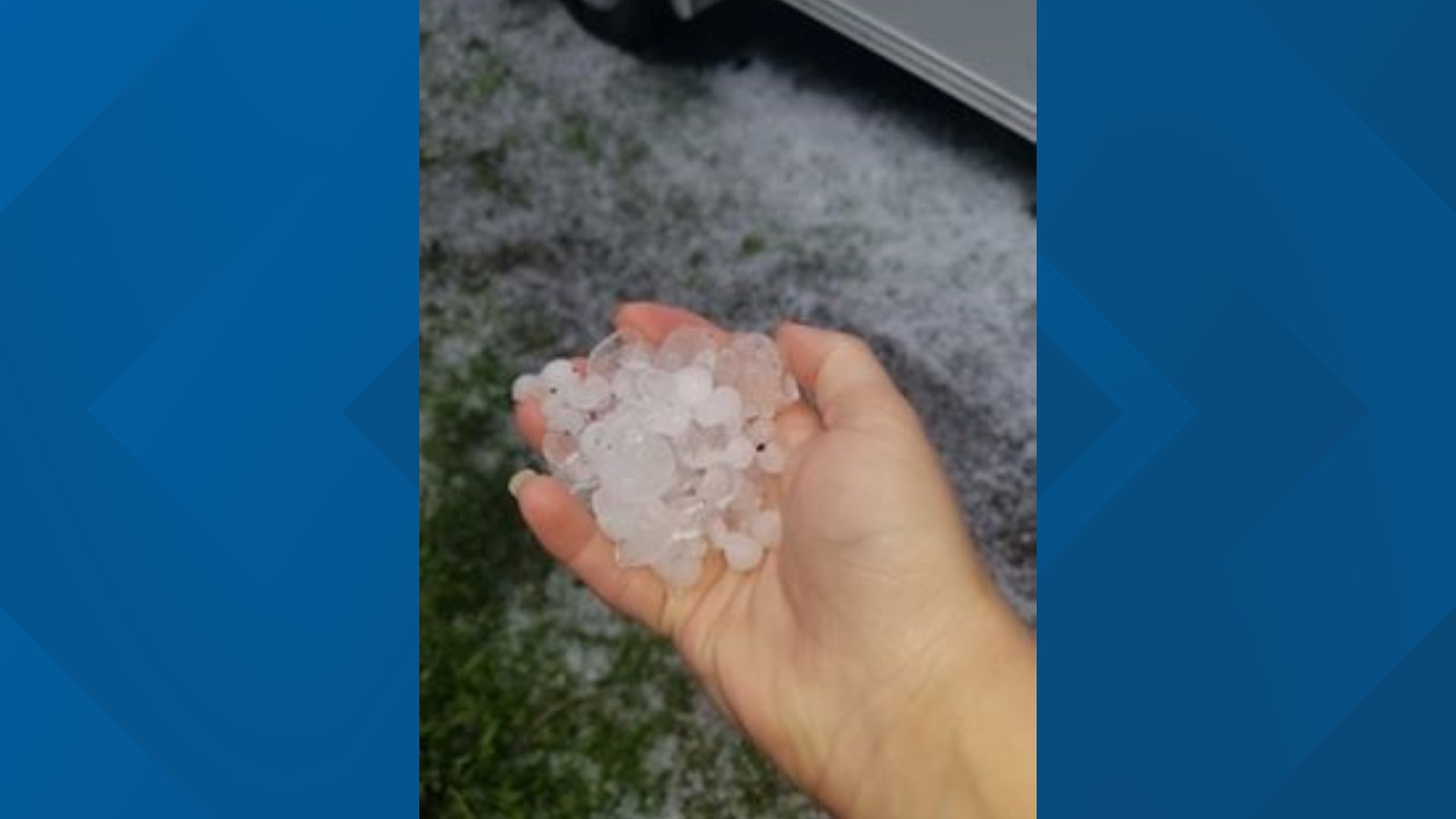 Large hail causes surprise, property damage for some Mainers ...