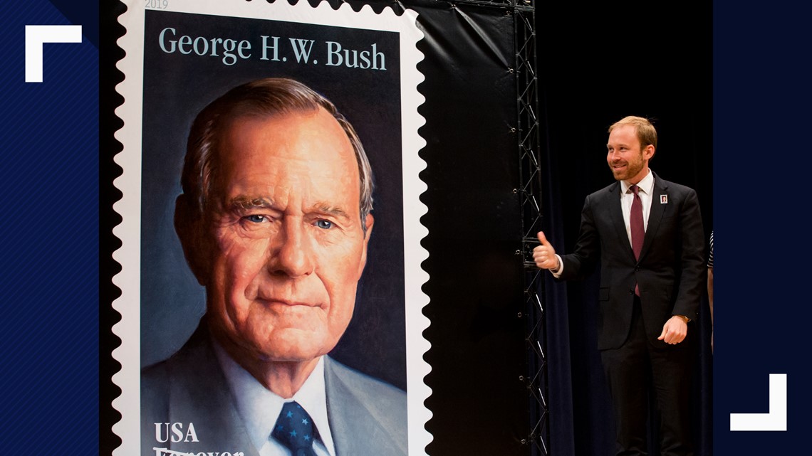 Texas ceremony marks issuing of George H.W. Bush stamp ...