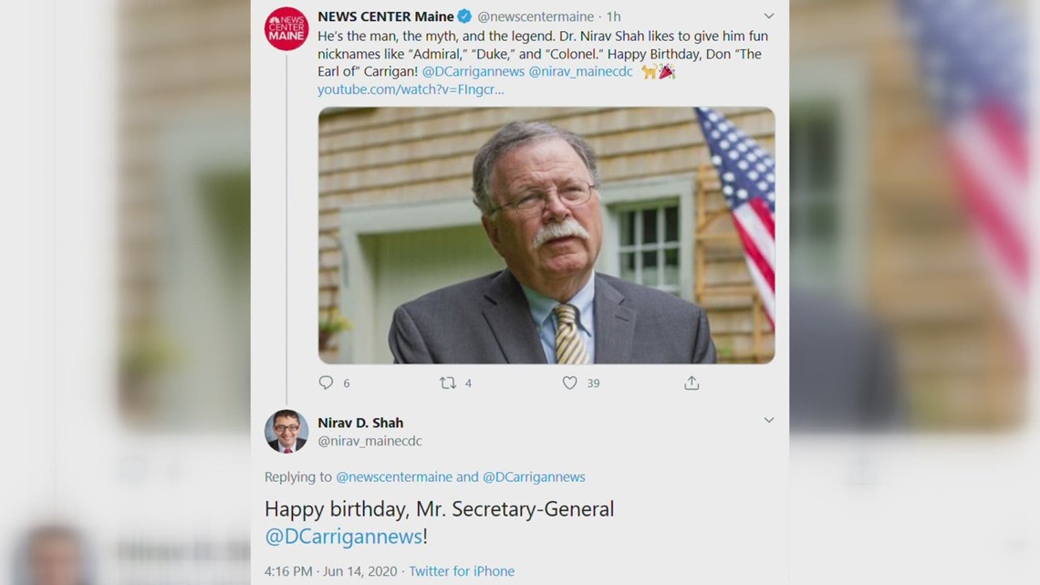 Happy Birthday Don Carrigan | newscentermaine.com