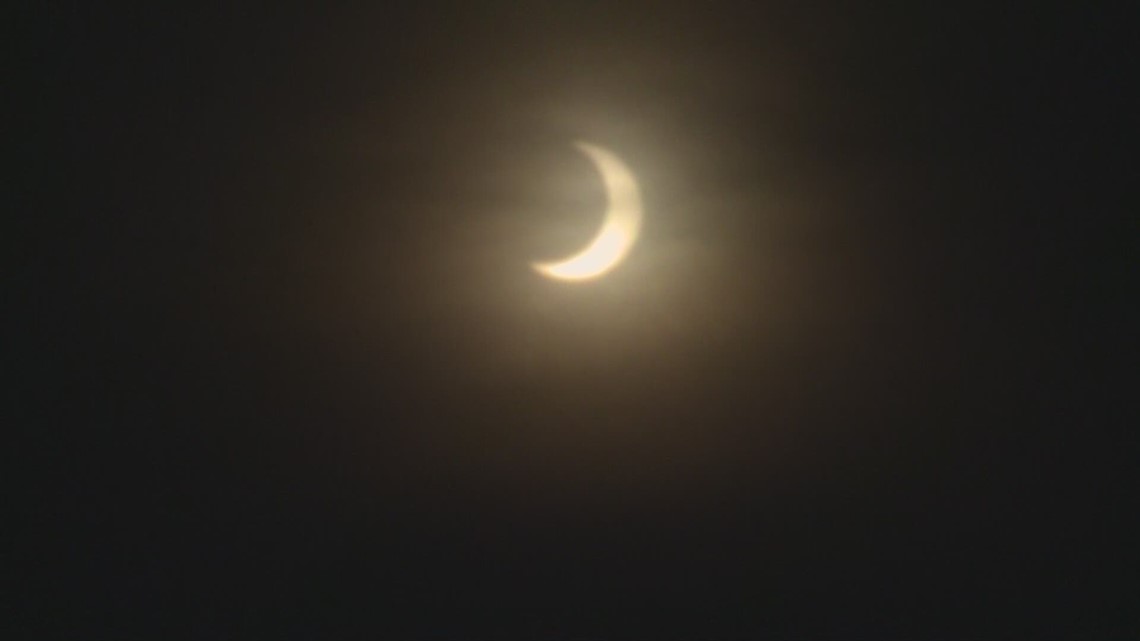 Short time lapse of the June 10 annular eclipse from Portland, Maine ...