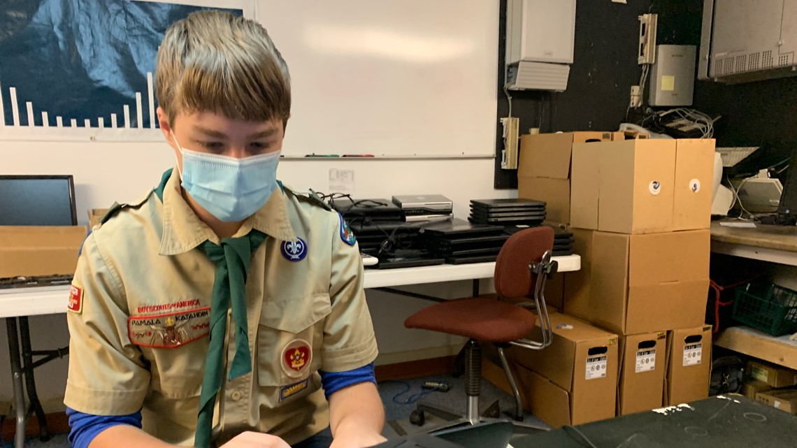 Boy scout restores donated computers so students in his community have ...
