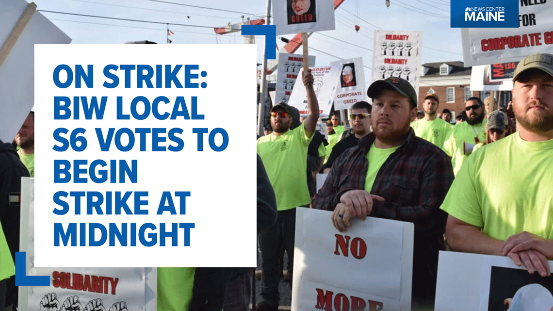 Maine's Bath Iron Works union Local S6 workers vote to strike BIW ...