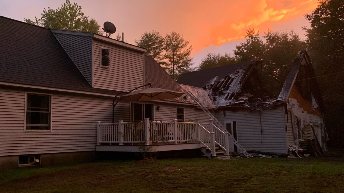 Lightning 'likely' cause of Buxton, Maine garage fire | newscentermaine.com