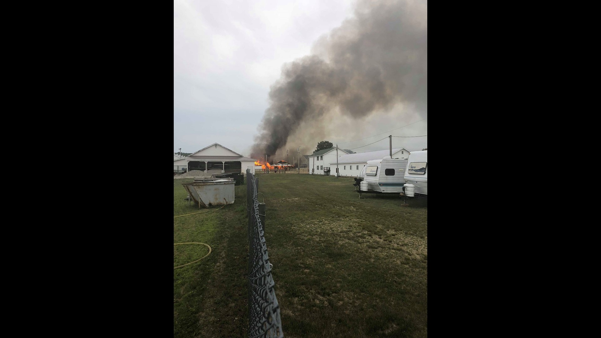 Fryeburg Fairgrounds fire destroys 2 buildings, damages 6 ...