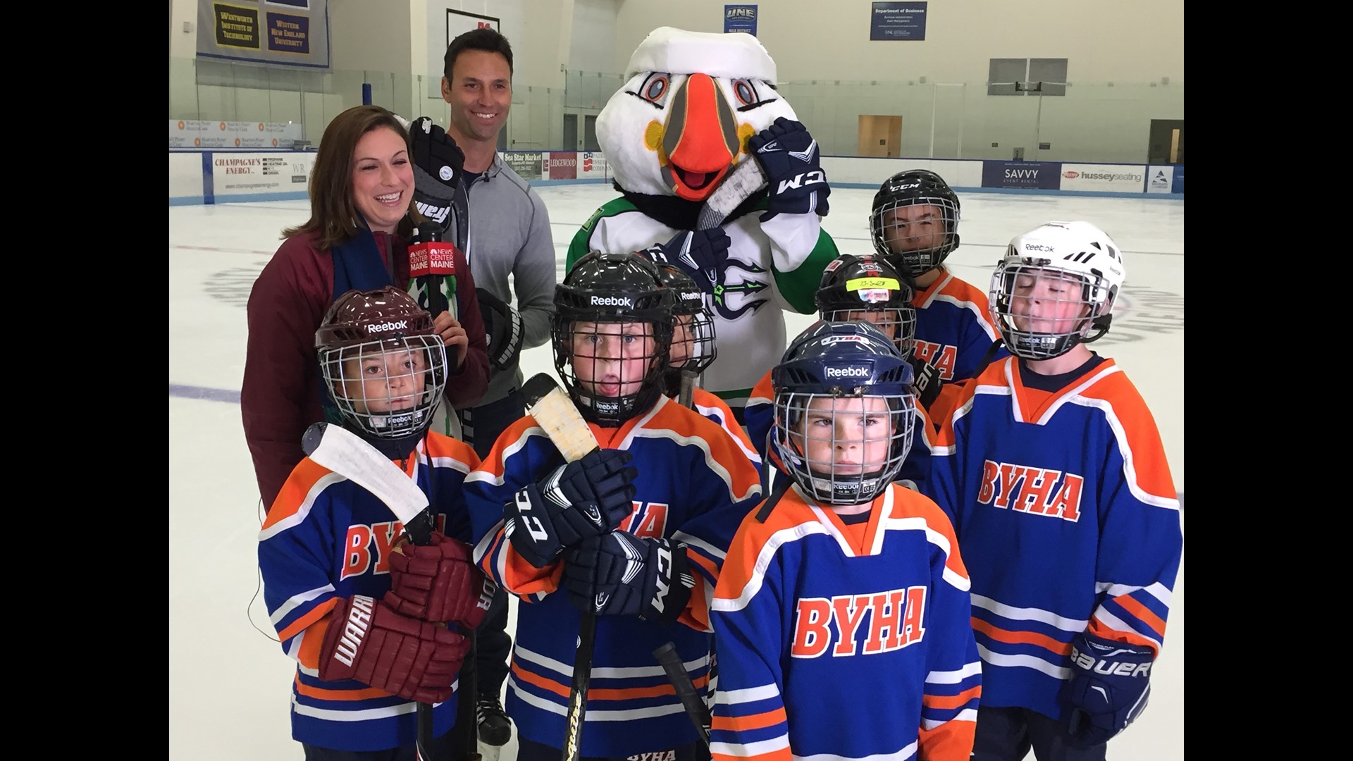 BEACON the Puffin | The Maine Mariners introduce their new mascot ...