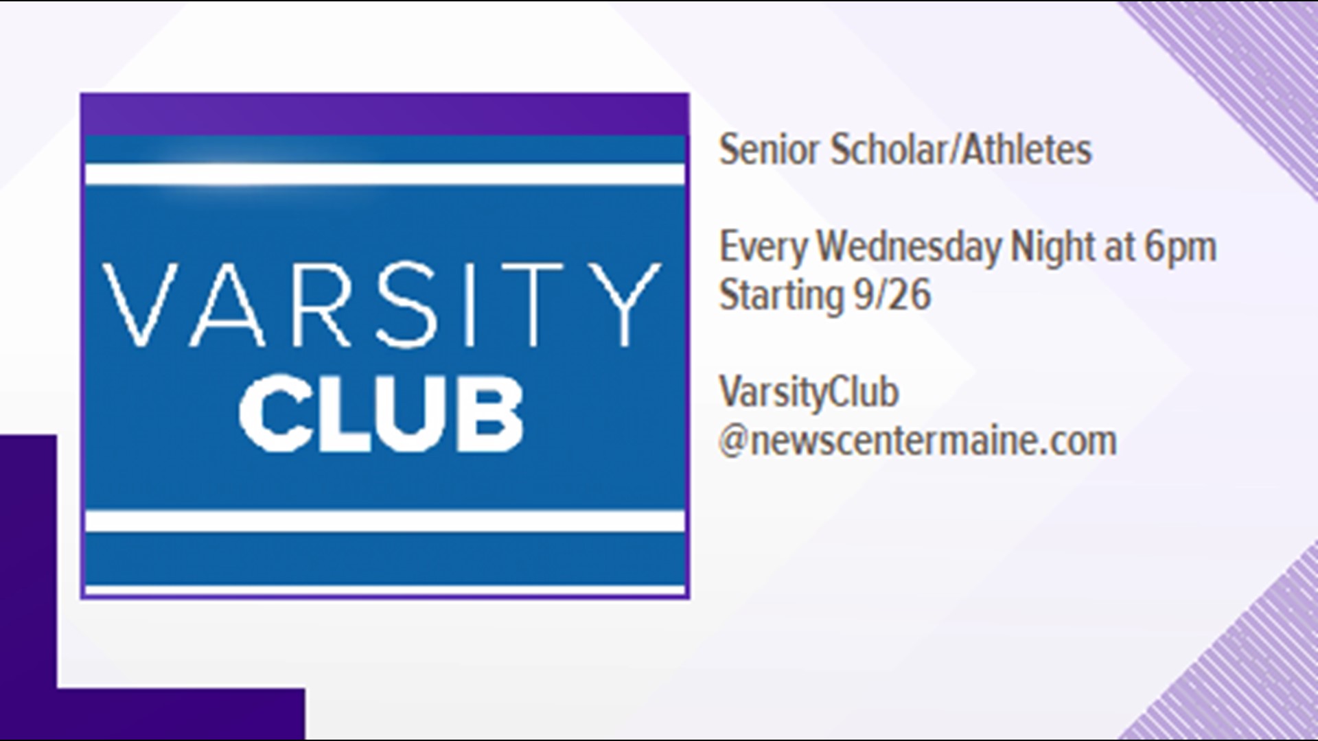 Send us your Varsity Club nominations! | newscentermaine.com