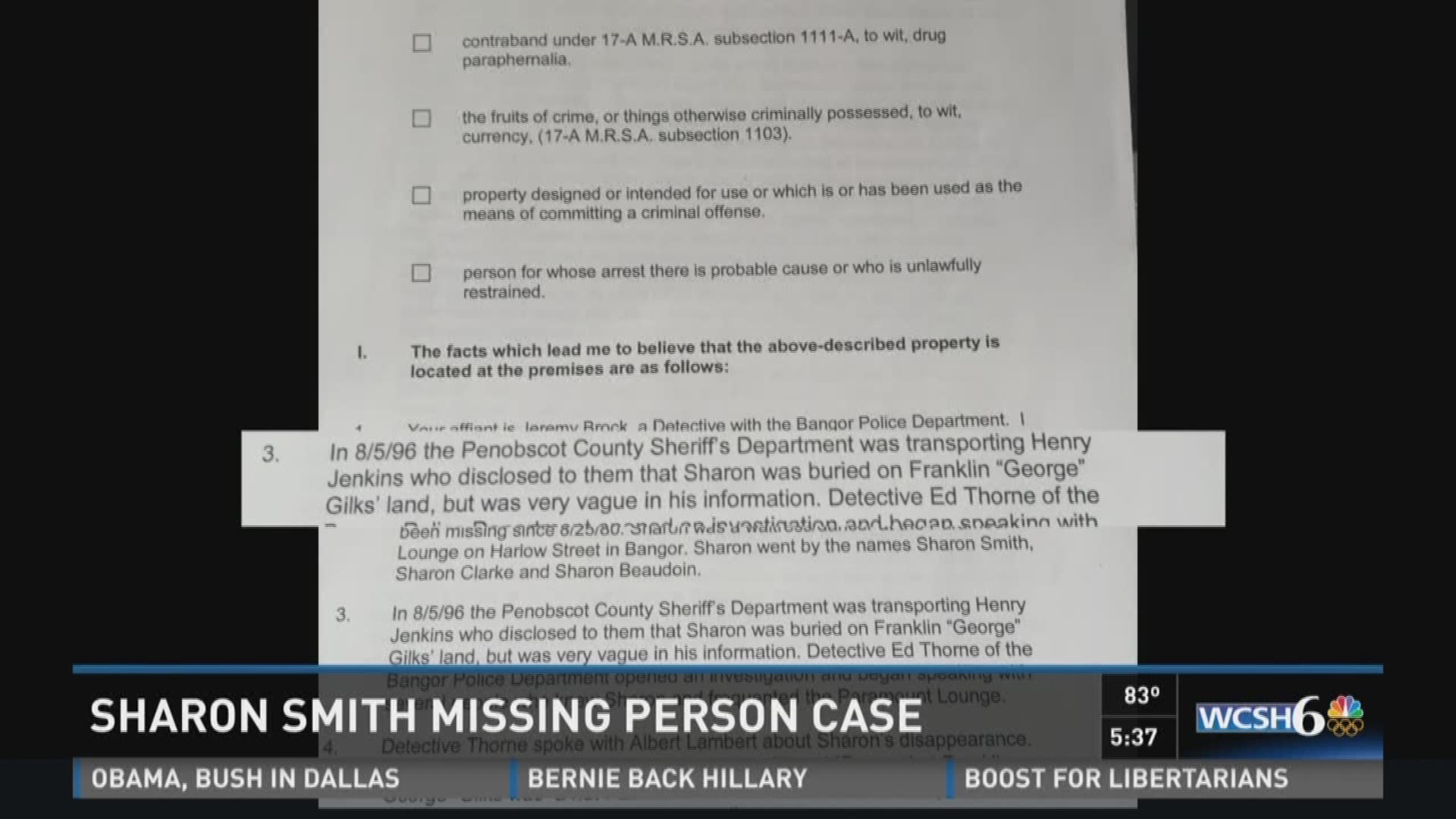 Court documents shed new details on search for Sharon Smith ...