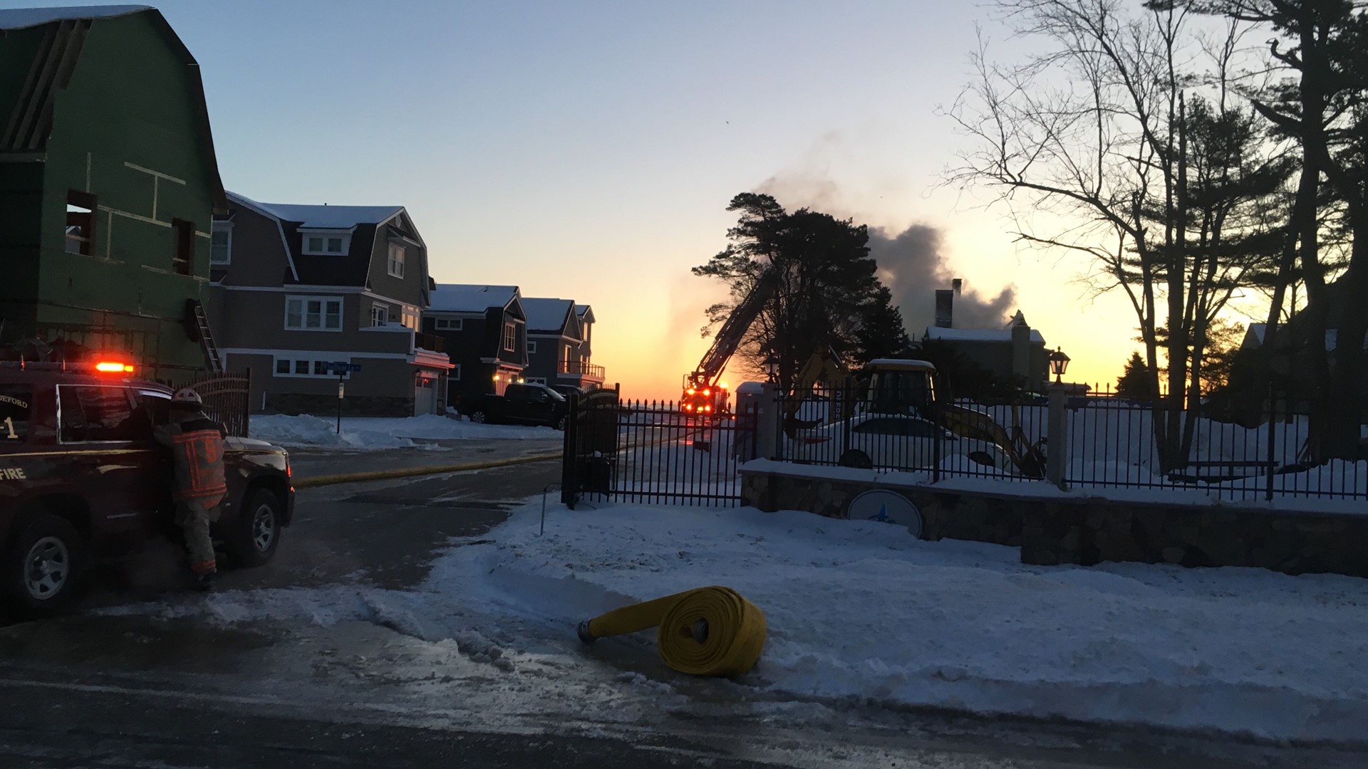 Firefighters battle Saco fire with subzero windchill | newscentermaine.com