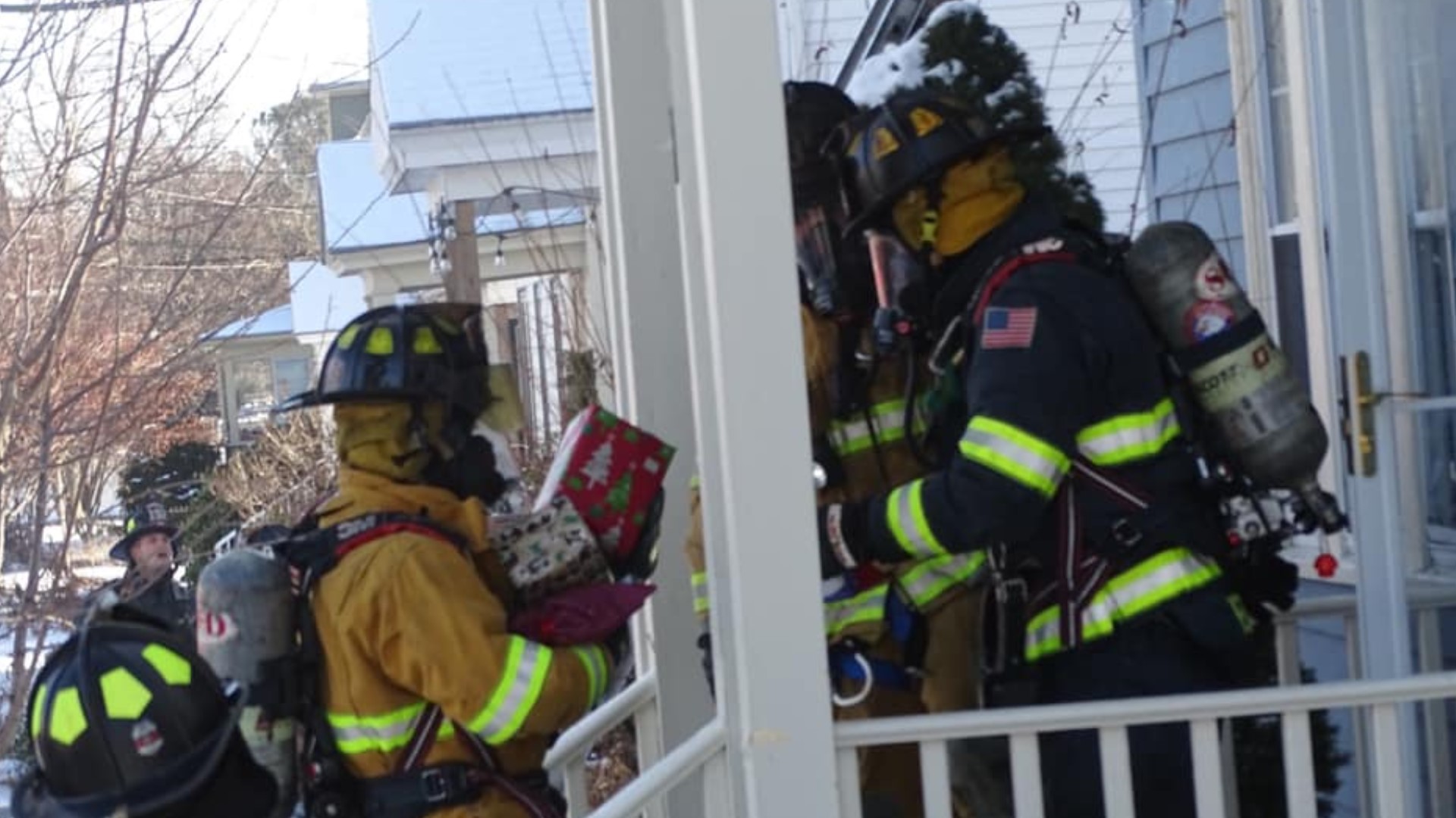 South Portland firefighters salvage presents from house fire ...