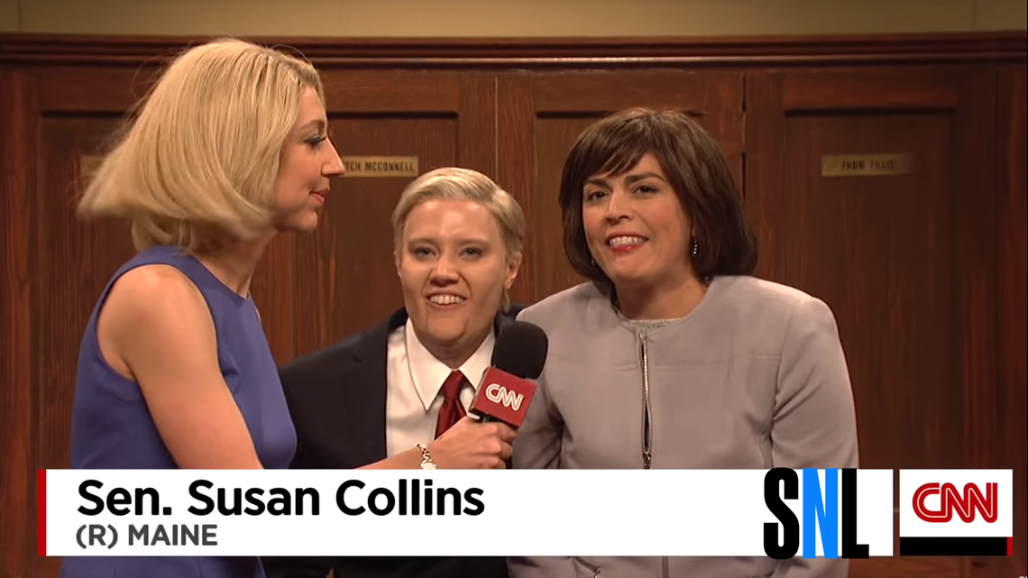 'SNL' pokes fun Senator Susan Collins' Kavanaugh vote | newscentermaine.com