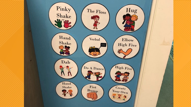 Fist bump, high-five or hug? 2nd graders get to choose greeting at ...