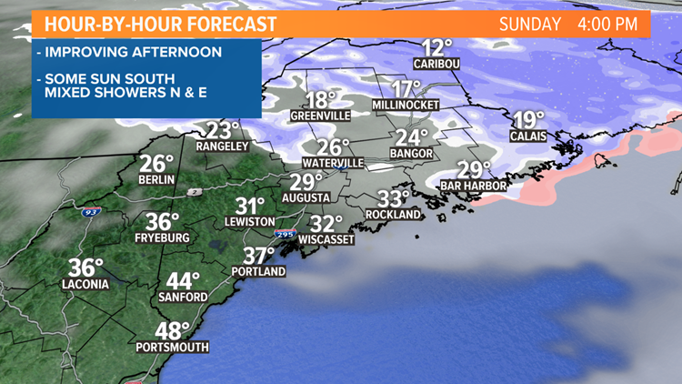 Isolated power outages, slick spots in Maine from January storm ...