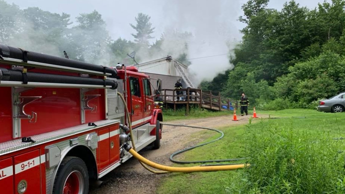 Firefighters battle home fire in Livermore | newscentermaine.com